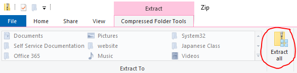 How to Extract a .zip File – Arcadia University